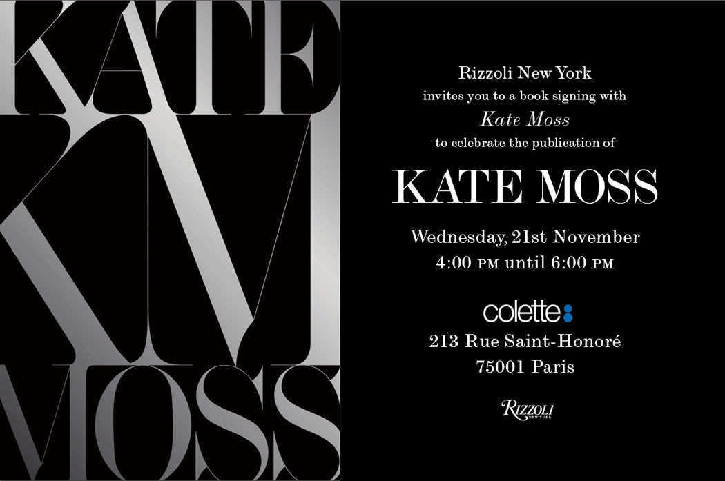 Signature du livre Kate Moss chez Colette | Maryo's Bazaar